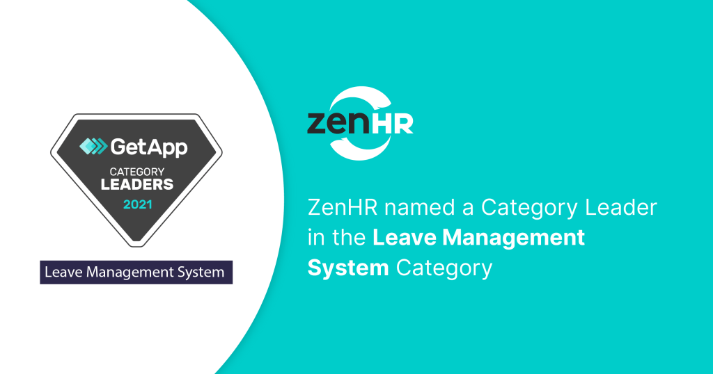ZenHR named a Category Leader in the Leave Management System Category ...