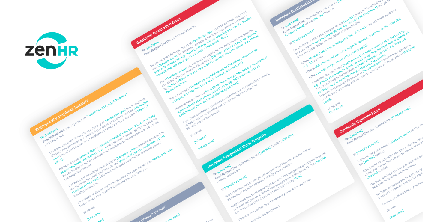 7 Must-have HR Email Templates - ZenHR's Blog